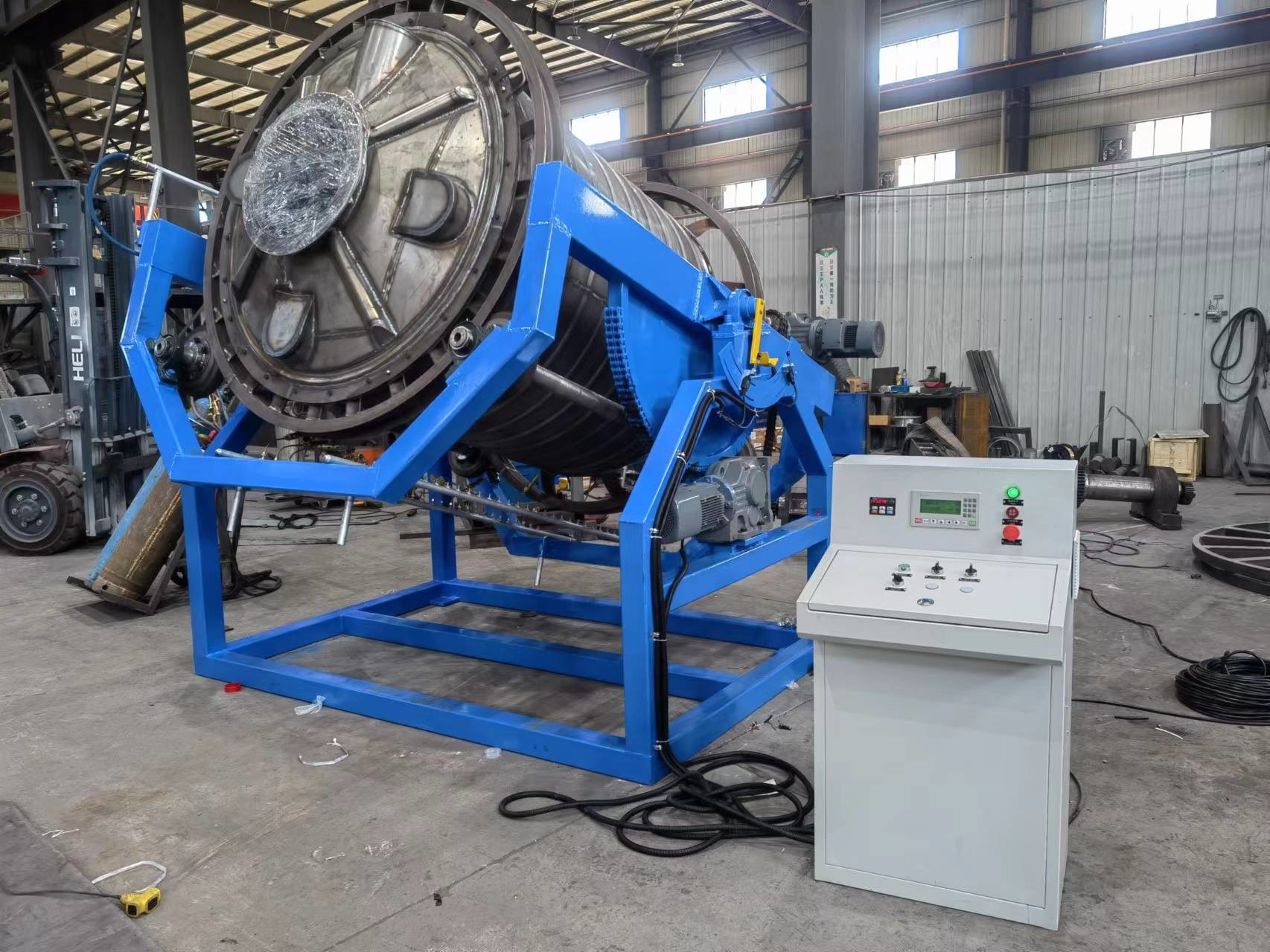 기계 바위 엔 롤 저수 탱크 성형기를 로토몰딩 오픈 플레임